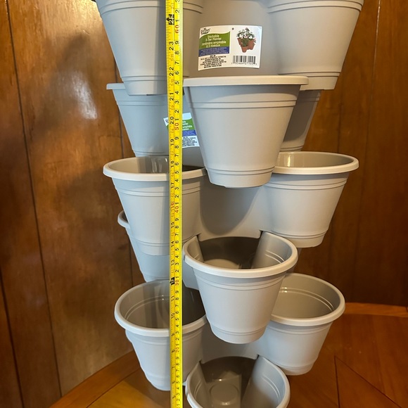 garden collection | Office | 6 Stackable 3 Planter Color Beige | Poshmark
